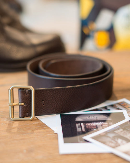 Bindèll | Men’s handmade leather belt, sporty | Velasca