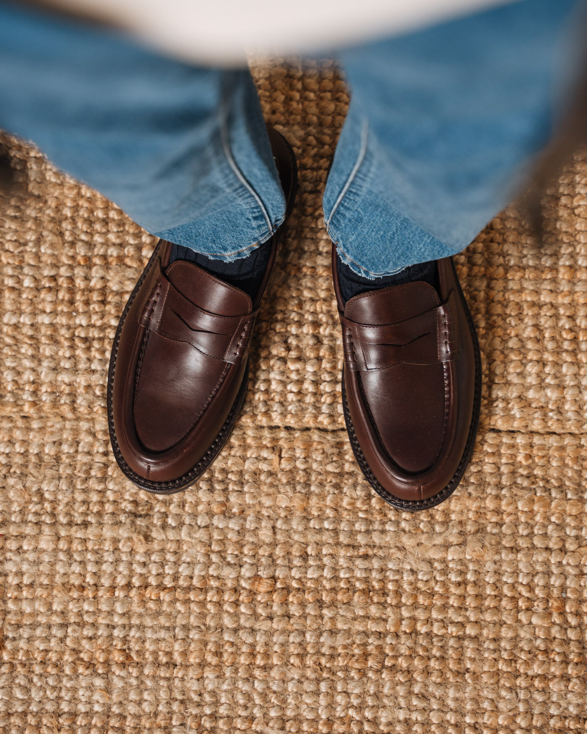 Artisanal dark brown real leather penny loafer | Velasca Artisanal dark brown real leather penny loafer | Velasca
